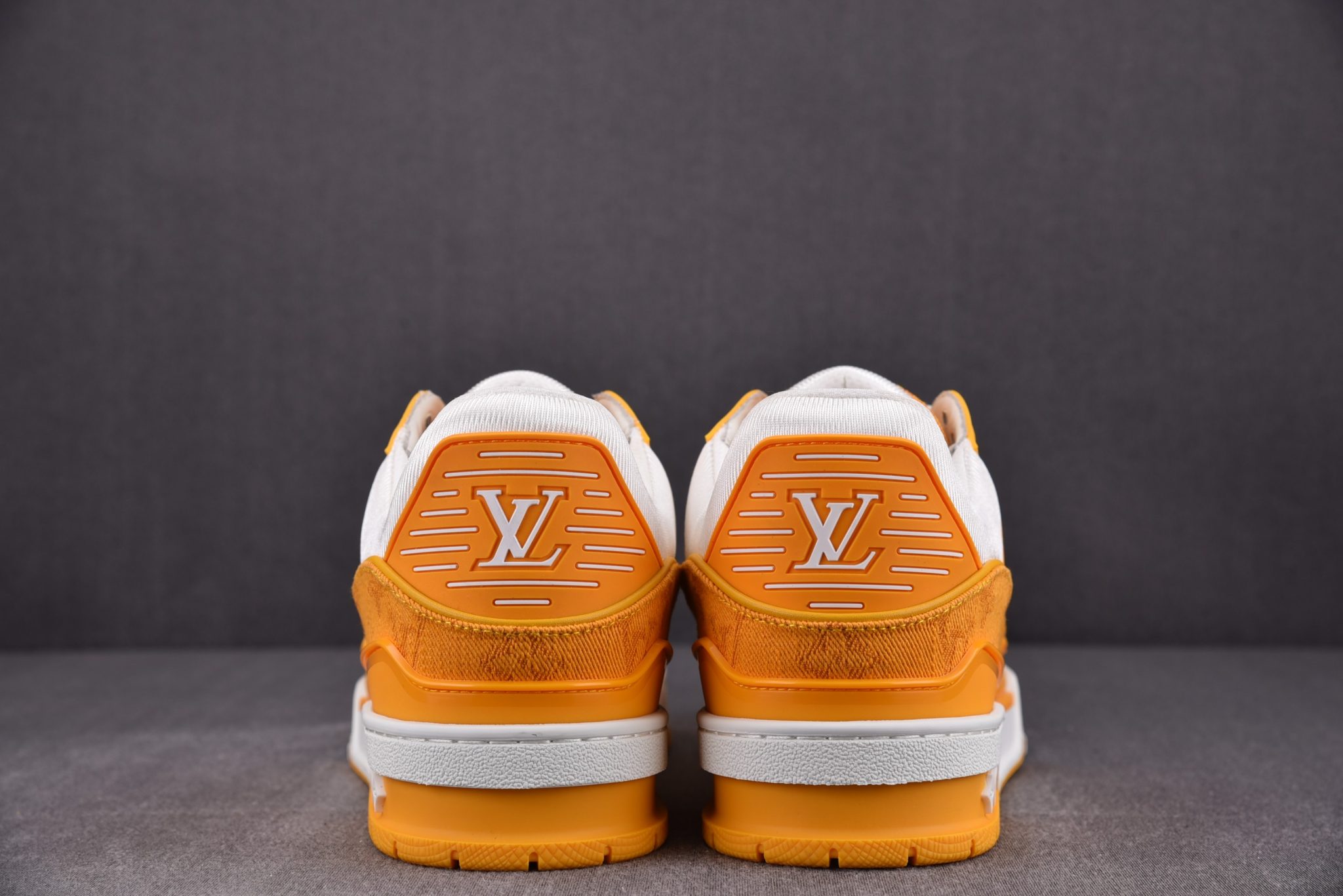 Louis Vuitton LV Trainer Yellow Monogram Denim White – FLAMLUXURY